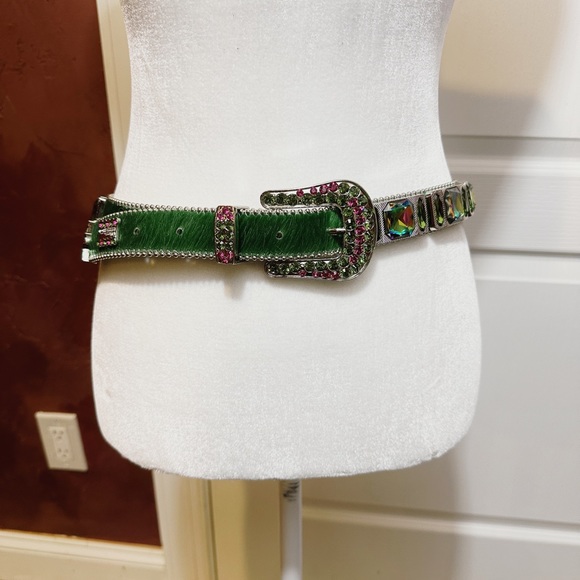 B.B. Simon | Accessories | Vintage Bb Simon Nwot Green Belt With Green ...